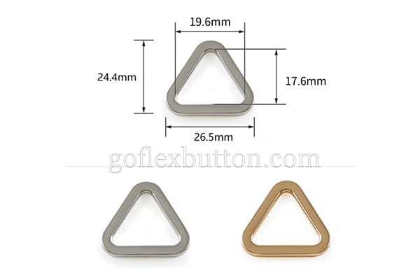 Stylish Metal Ring - Flat Cast Triangle for Modern Designs